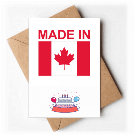 Canada Country Love Happy Birthday Greeting Cards Envelopes Blank ...