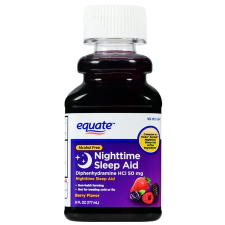 Equate Liquid Sleep Aid, 6 Fl Oz - Walmart.com