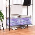 2PCS Fabric Storage Baskets with Iron Frame Foldable Storage Bins with ...