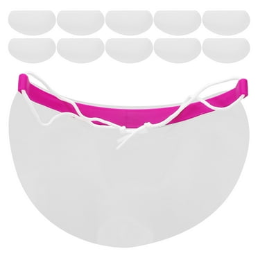 1 set 100Pcs Shower Face Eye Shields Visor Clear Plastic Eyebrow ...