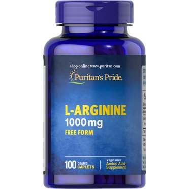 Puritan's Pride L-Arginine 1000mg Pills, Protein Building Amino Acid ...