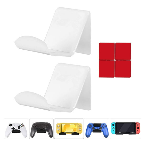 2 Pieces Headphone Rack Acrylic Material Save Space Controller Stand ...