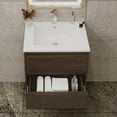 24" Bathroom Vanity, Wall Mounted Bathroom Vanities with Two Slide ...