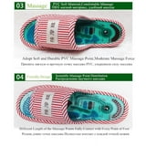 NUAHRHY Foot Massage Slippers Health Shoe Reflexology Magnetic Sandals ...