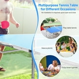 Gymax Indoor Folding Table Tennis Table Portable Ping Pong Table w/ 2 ...