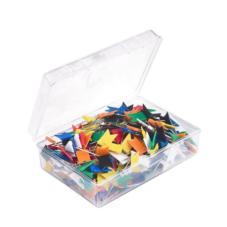 pitrice 100pcs Map Flag Push Pins Durable Flag Thumbtacks Flag Shape ...