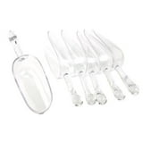 Small Clear Plastic Candy Scoopers for Party Buffet, 6-Piece Set, 6-1/2 ...