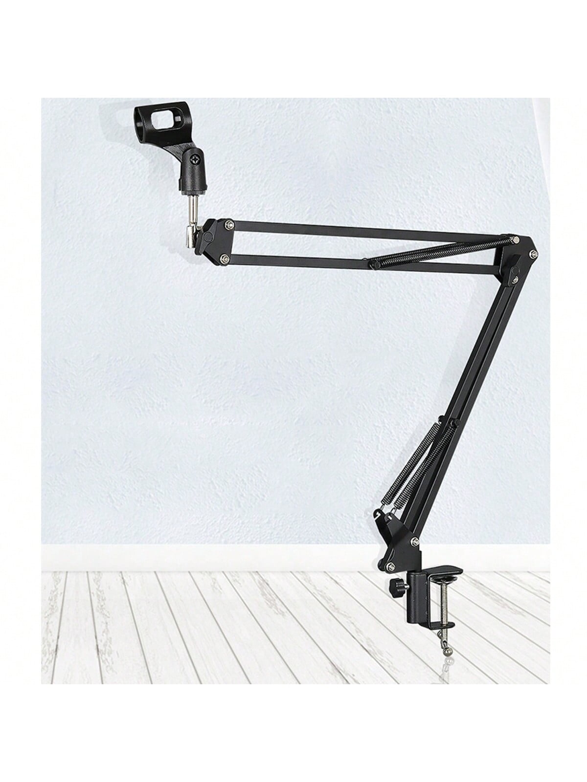 1pc Foldable Microphone Stand, 360° Rotatable Scissor Arm Stand ...