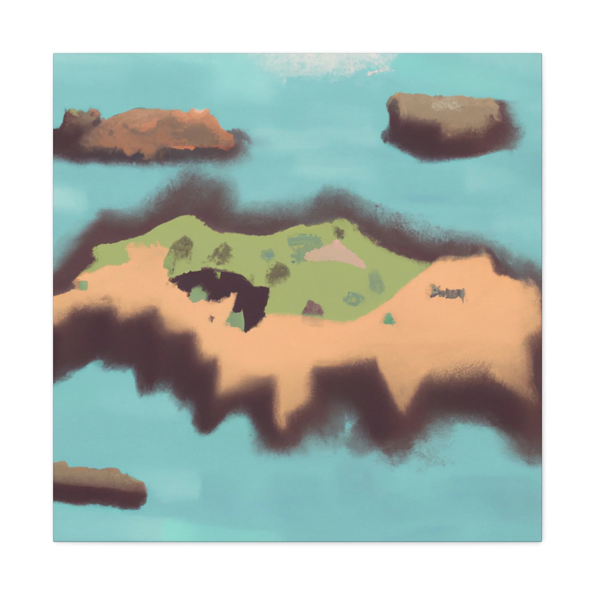 Tropical Island Oasis - Canvas - Walmart.com