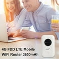 H803 4G LTE Mobile WiFi Router 3650mAh 150Mbps WiFi Modem Up to 10 ...