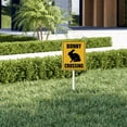 Kurmntregon Bunny Crossing Sign With Stake Bunny Crossing Yard Sign 6x4 ...