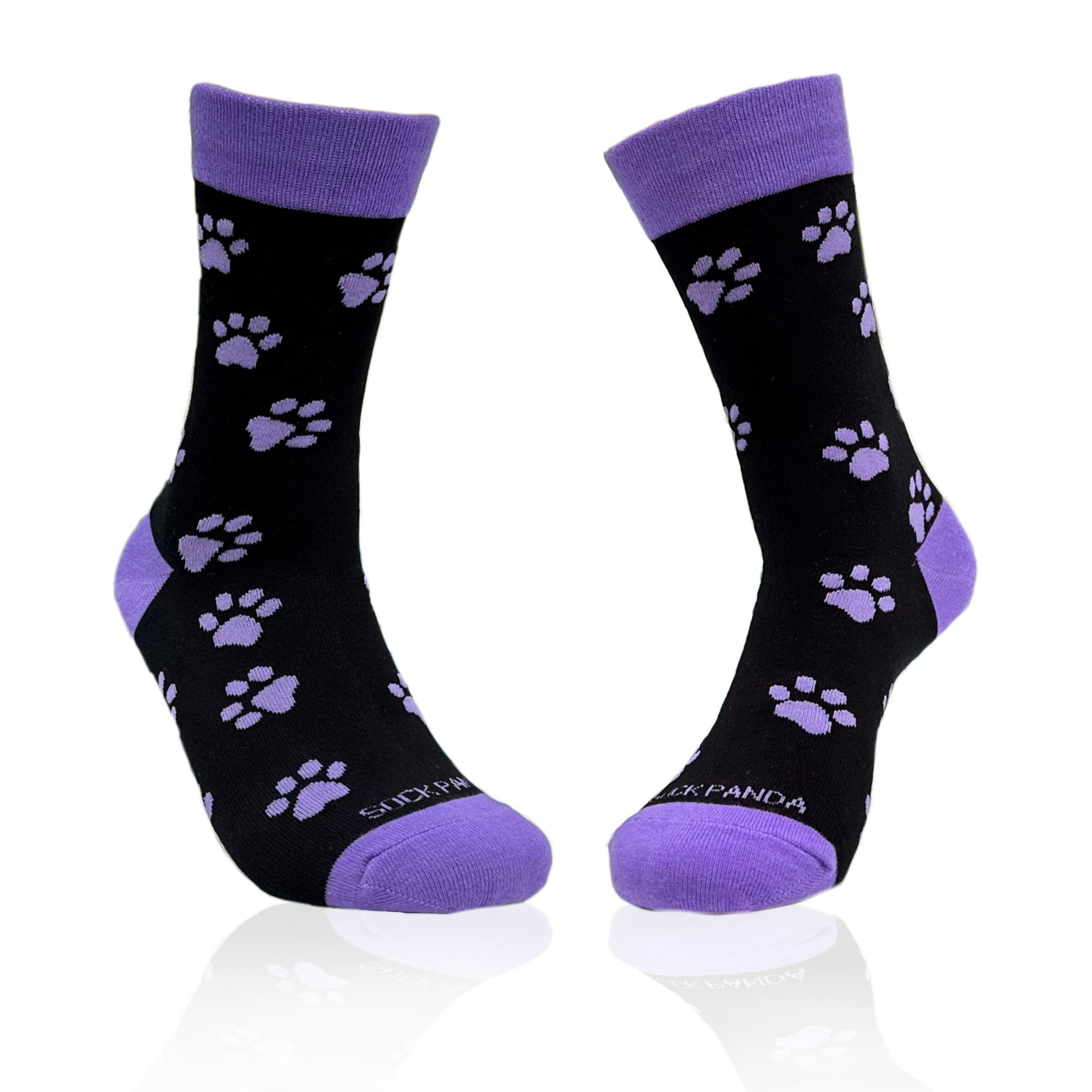 Click here for Purple Paw Print Dog Lover Socks From The Sock Pan... prices