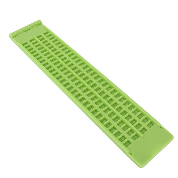 Braille Writing Tool,Portable Plastic 4 Lines Braille Writing Plastic ...
