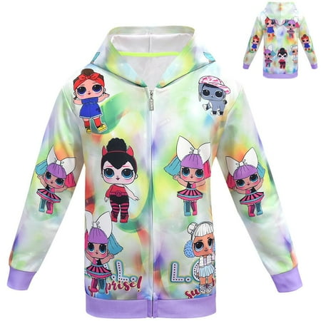 Lol Boneka Kejutan Mantel Kardigan Bertudung Anak Perempuan Baru Baju ...