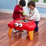 Step2 Crabbie Sandbox Red Plastic Sand Table for Toddlers with Cover 4 ...