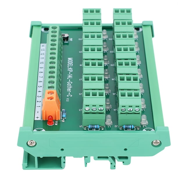 DIN Rail Terminal Block, NPN PNP KP-14L-Gther-C DIN Rail Switch Control Terminal Block For NPN ...