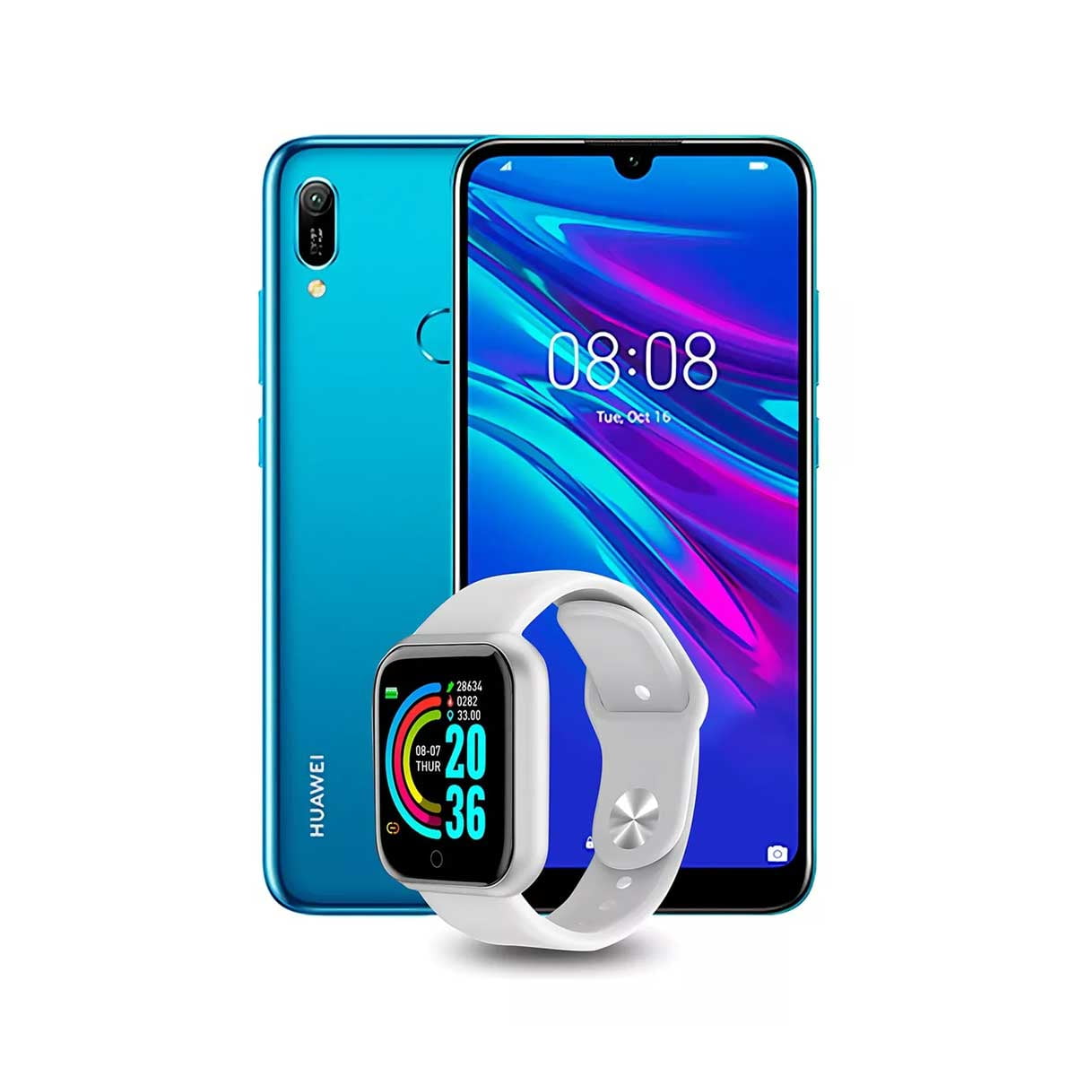 Celular Huawei Y6 2019 3gb Ram 64gb Rom Azul Zafiro Nuevo + Smartwatch ...