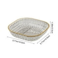 Clear Plastic Serving Tray for Snacks and Dried Fruit, Large Capacity ...