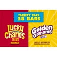Lucky Charms and Golden Grahams S'mores Cereal Treat Bars, Variety Pack ...