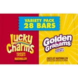 Lucky Charms and Golden Grahams S'mores Cereal Treat Bars, Variety Pack ...