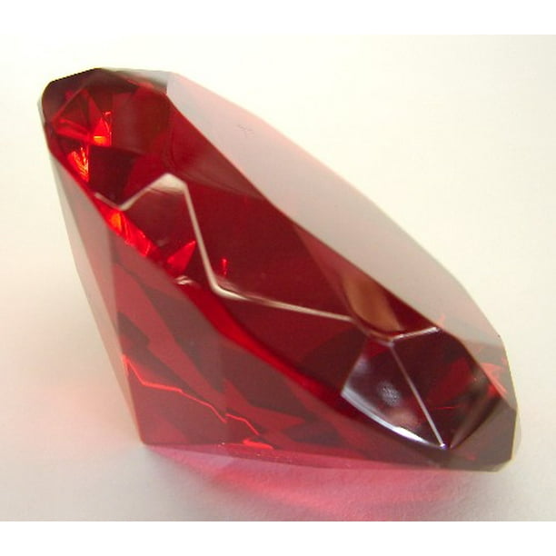 Red Crystal Paperweight-#60 with stand - Walmart.com - Walmart.com