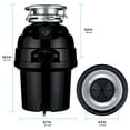 Waste Maid Deluxe 3/4 HP Continuous Feed Garbage Disposal 10-US-WM-458 ...