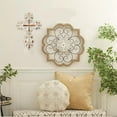 SOFE Rustic Wall Crosses for Home Decor - Washed White Decorative Cross ...