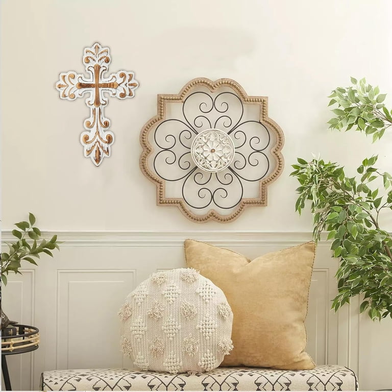 Wall Crosses For Home Decor I Am Jesus Cross Wall Art | Large Church