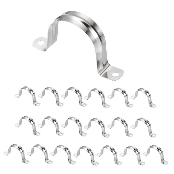 Steel Loop Hose Clamp, Rubber Cushioned, 2-1/2" Clamp ID, 1/2" Band ...