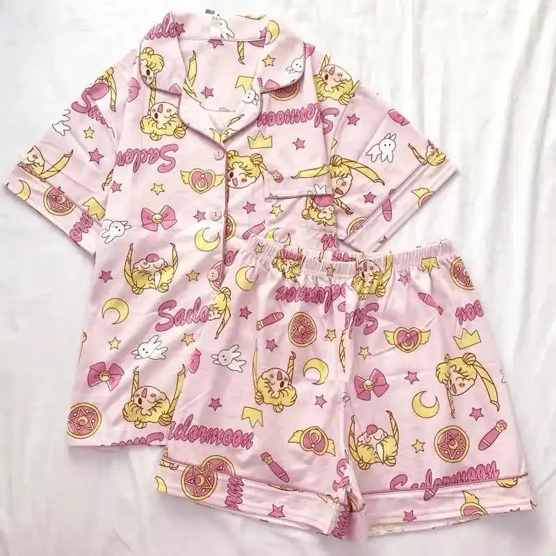 Pijamas de mujer Sailor Moon, suaves y bonitos conjuntos de pijamas de soldado Sailor Moon ...