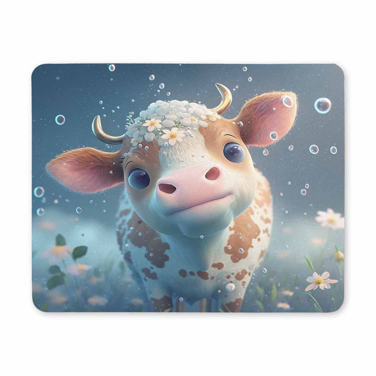 Cow Pattern Mouse Pad, Office Desk Accessories, Cow Mouse Pad, Desk ...