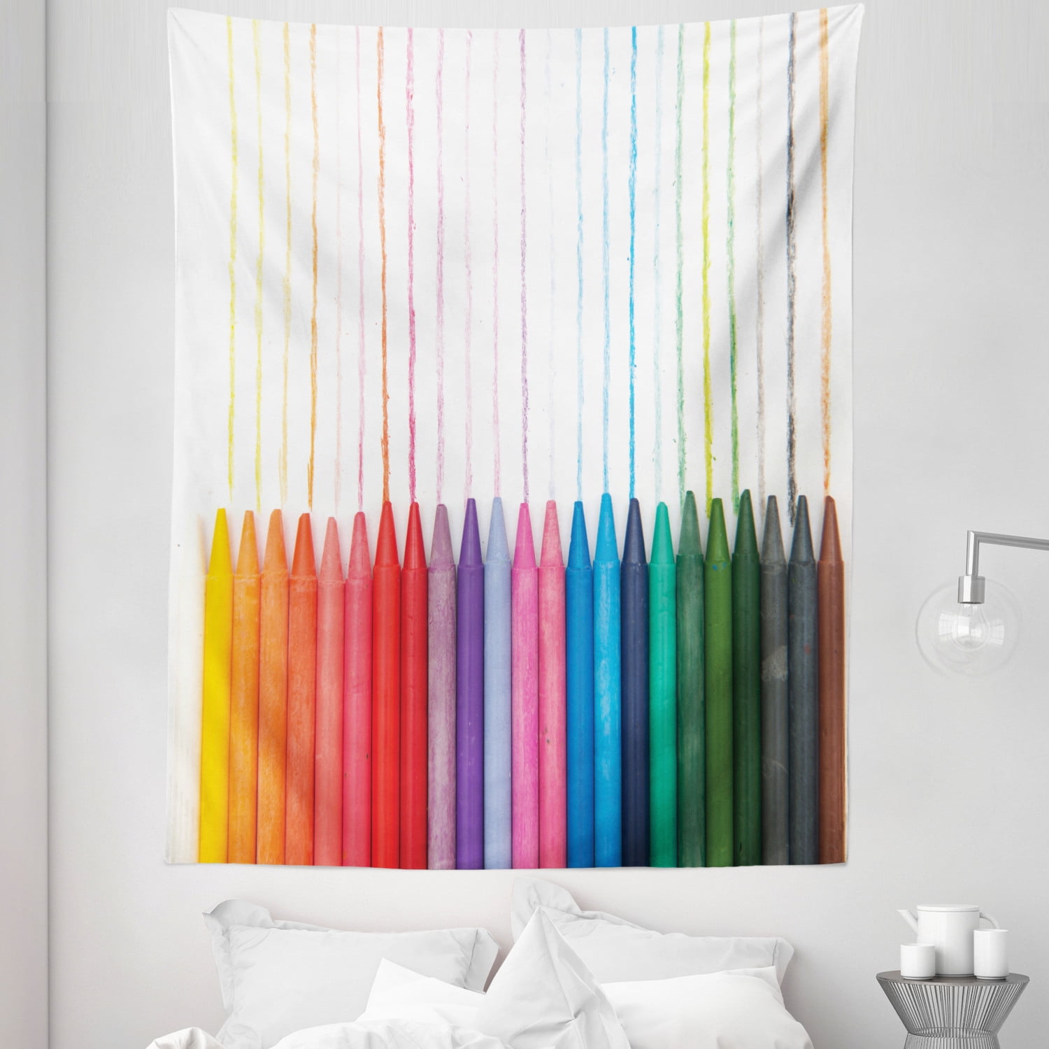 Crayon Tapestry, Photo with Color Scale of Creativity Painting Crafts ...