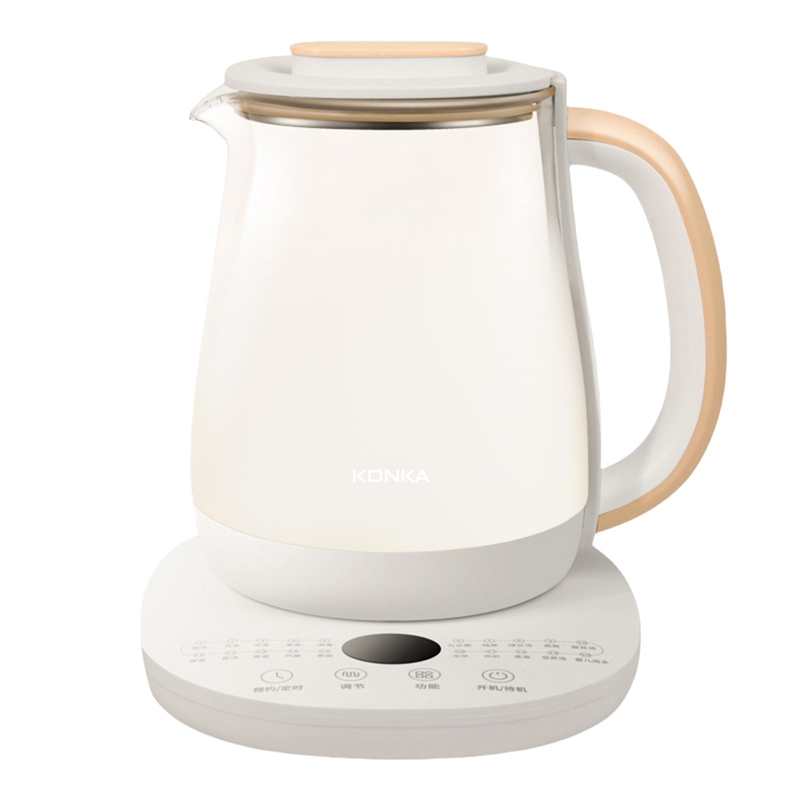 Ofnhjk Multifunctional Kettle and Stew Pot 1 8L Glass 800W Automatic ...