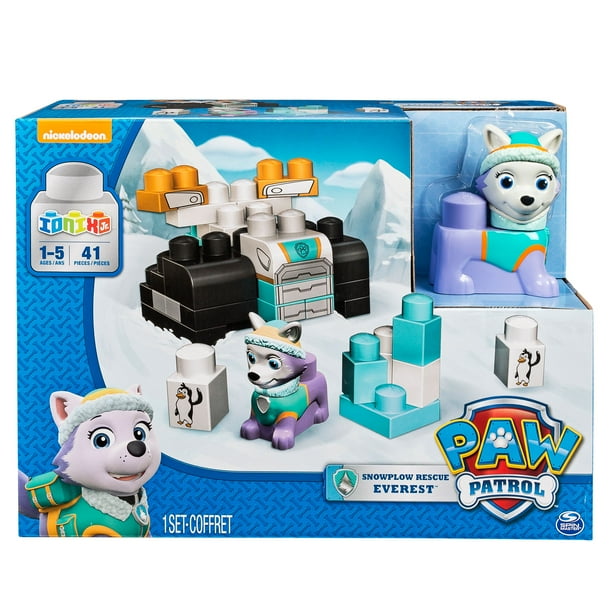 IONIX JR. Paw Patrol, Snowplow Rescue Everest Building Block Playset ...
