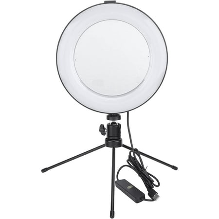 RGB Ring Light,8 Inch 15W 3200-5500K dimmable irror Fill Ring Light ...