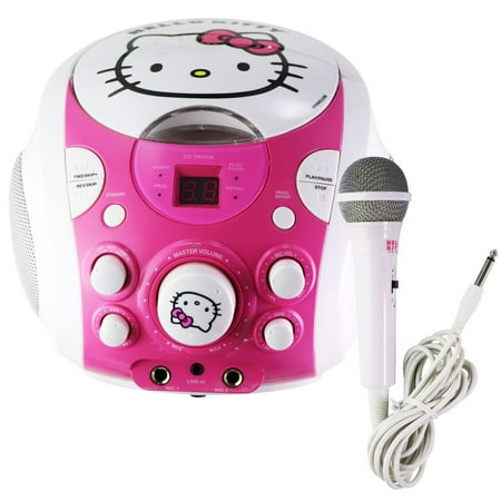 Hello Kitty Portable Karaoke System with Microphone - Pink/White (Used ...