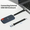 USB A to USB C Short Cable 5.5inch, 10Gbps Data Transfer, 3.0 QC Fast ...