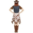 Rodeo Rider Women's Wild West Cowgirl Halloween Costume with Painted Pony Skirt and Faux Suede ...