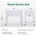 Mobile Raised Garden Bed with Wheels, Self-Watering System,Outdoor ...