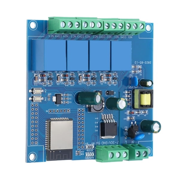 ESP32 Development Board, WiFi 4 Way Relay Module, Programmable ...
