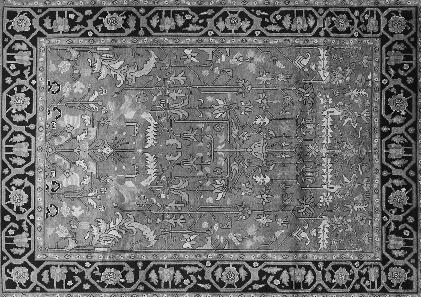 Ahgly Company Indoor Rectangle Persian Gray Traditional Area Rugs, 2' x ...