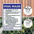 Pool Rules Sign, 10x14 Aluminum - Walmart.com