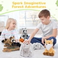 MaoGoLan 6 Pcs Woodland Stuffed Animals Set 8'' Cute Rabbit Fox Grizzly ...