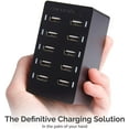 Sabrent 60W 10-Port USB Rapid Charger, Family-Sized Desktop Power Hub ...