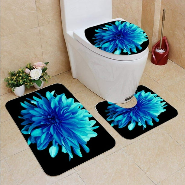 PUDMAD Turquoise Flower a Clipping Path Closeup Big Shaggy Flower ...