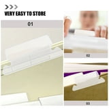 Pvc Label Holder Hanging Folder Tabs Labels Binder Clips Office ...