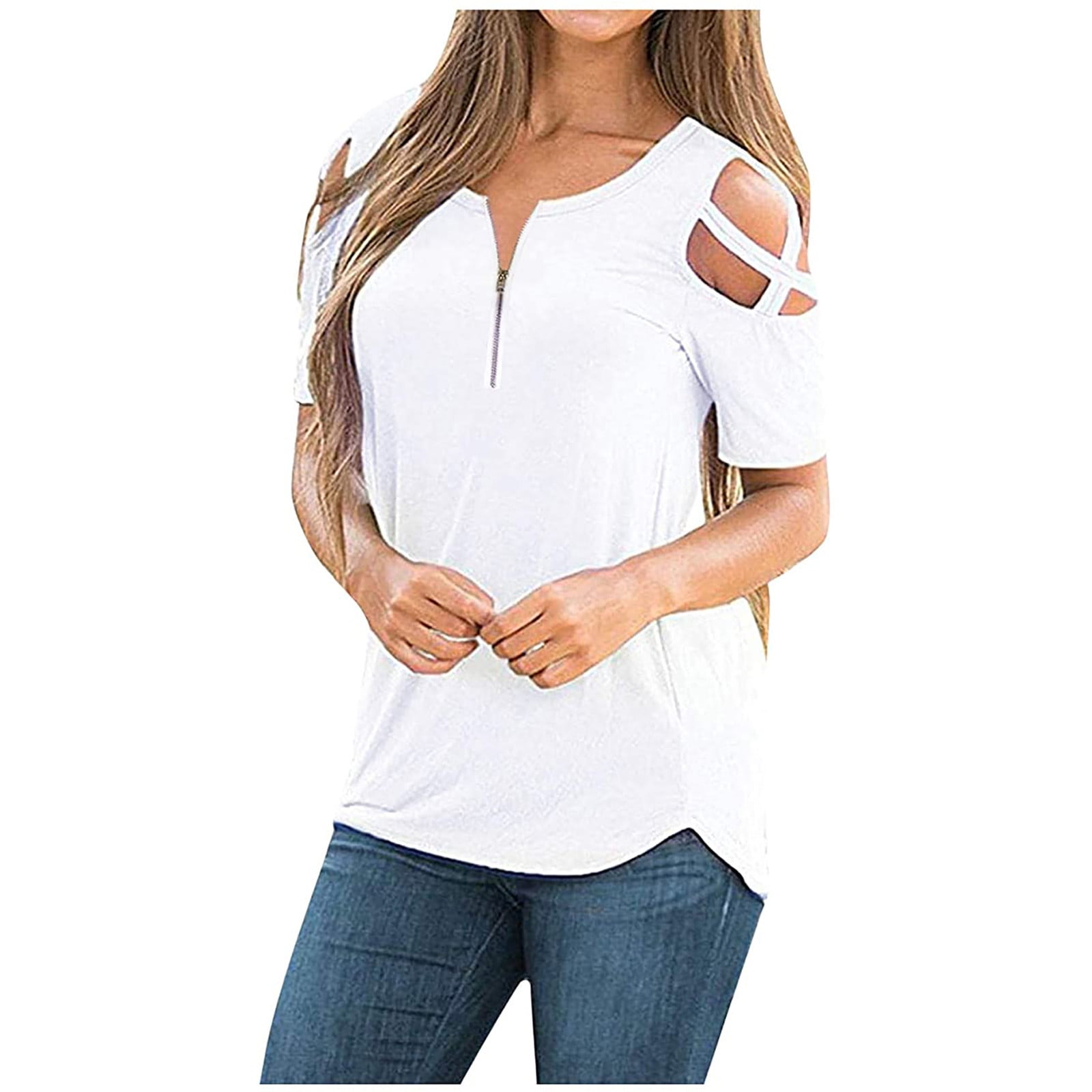 Click here for Dptalr Womens Summer T Shirts Short Sleeve Tunic S... prices