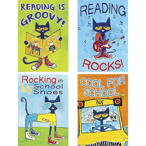 Teacher Created Resources, TCR6656, Pete the Cat Posters Set, 4 / Set ...