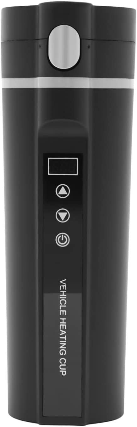 Miumaeov Car Kettle, Stainless Steel 450ml Black Car Kettle, Electric ...