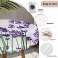 Botanical Lavender Round Tablecloth for 45-54 Inch Tables, Fitted Table ...